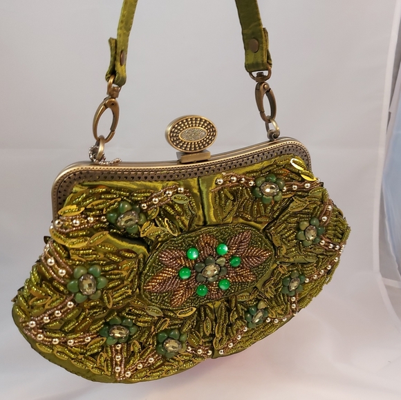 Sun Fashions Miami | Bags | New Taffeta Beaded Bag Sun Fashions Miami ...